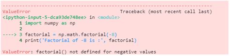 numpy factorial learn the examples of numpy factorial function