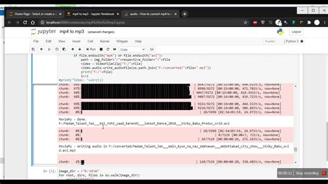 mp4 to mp3 python script convert all files in directory in single