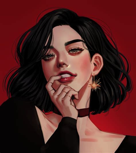 윤슬 On Twitter Digital Portrait Art Girls Cartoon Art Digital Art Girl