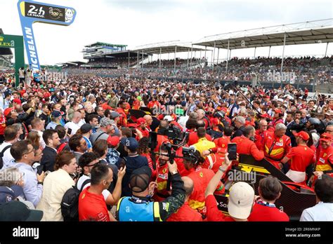 Le Mans France 10th June 2023 Pre Grid Ambiance During The 24 Hours