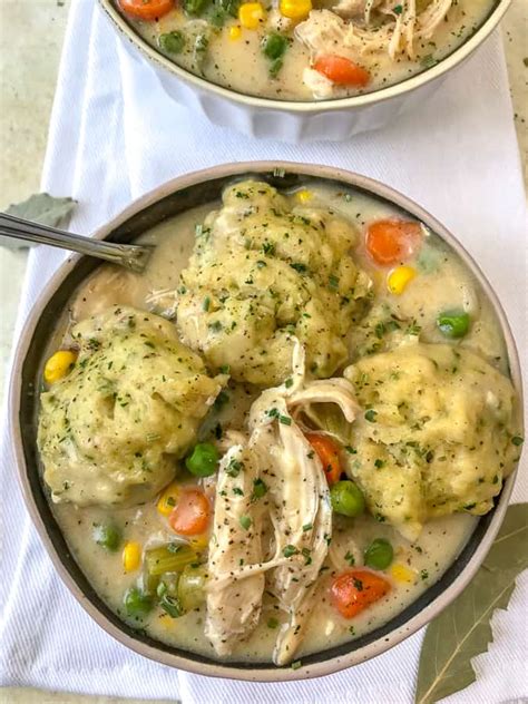 Easy One Pot Chicken And Herb Dumplings With Peanut Butter On Top