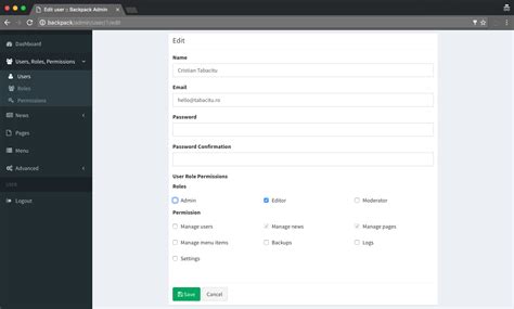 the content management framework backpack for laravel