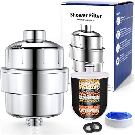 15 Stage Activated Carbon Shower Head Filter For Hard Water Remove