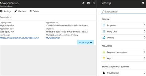 master in asp and sql creating azure ad app