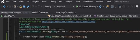 console writeline and system diagnostics debug writeline
