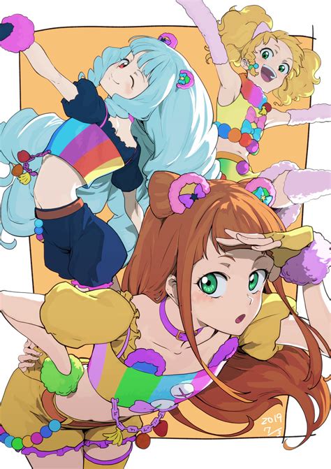 Safebooru 3girls D O Absurdres After Artist Aikatsu Aikatsu