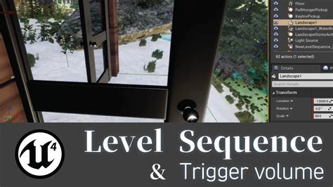 unreal engine 4 level sequence and trigger volume no commentary youtube