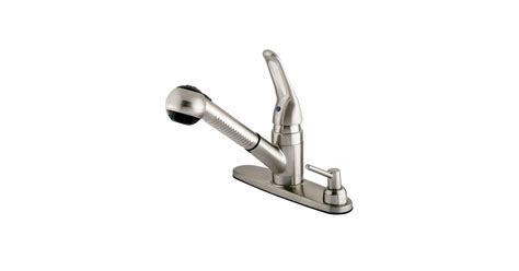 Kingston Brass Gkb708spdk Wyndham Kitchen Faucet With Deck