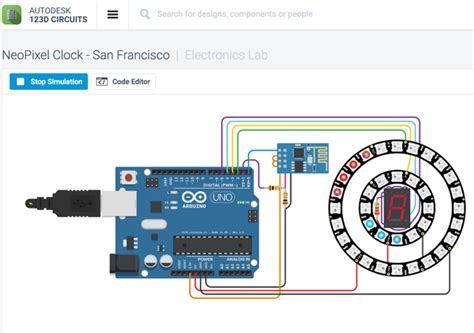 simulate and test arduino projects with 123d circuits