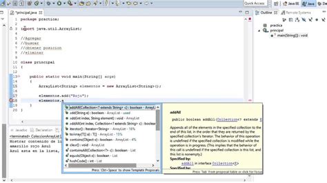uso de la clase arraylist y sus metodos programacion java youtube hot