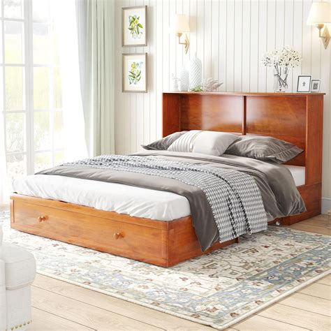 Puremind Murphy Cabinet Bed Solid Wood Cabinet Bed With
