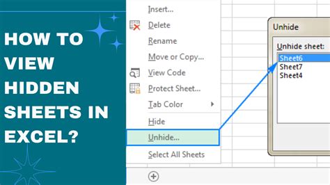 How To View Hidden Sheets In Excel Earn And Excel