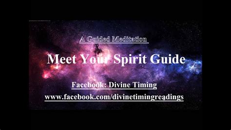 Guided Meditation Meeting Your Spirit Guide Youtube