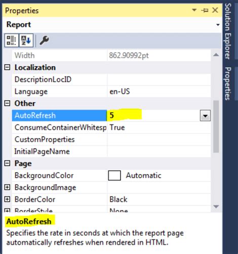 sql server reporting services ssrs auto refresh report