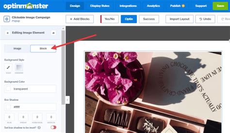 how to make a campaign a clickable button or image