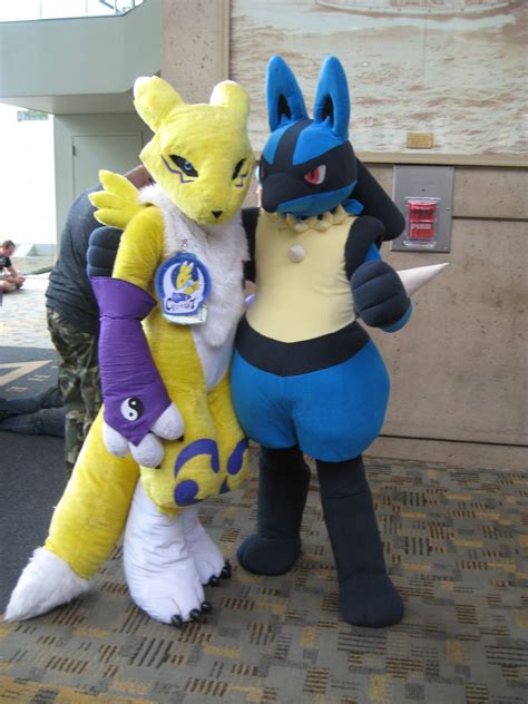 otakon 2013 lucario and renamon — weasyl