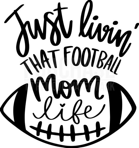Livin That Football Mom Life Svg Football Svg Football Shirt Svg In
