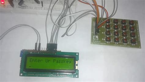 digital code lock project using 8051 microcontroller