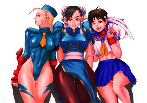 Chun Li Cammy White And Kasugano Sakura Street Fighter And 1 More