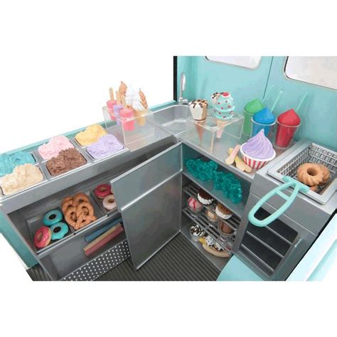 Our Generation Blue Sweet Stop Ice Cream Truck For 18 Inch Doll Jr