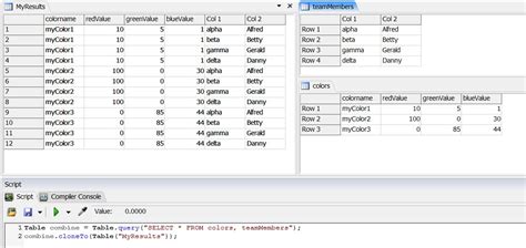 calculated tables append multiple tables into one flexsim community