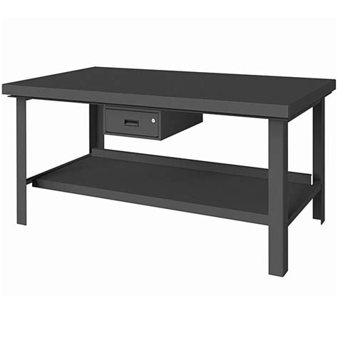Durham Mfg 36 X 72 2 Shelf Extra Heavy Duty Steel Workbench With