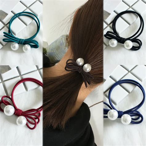 Lnrrabc 1pc 5 Colors Exquisite Graceful Women Elastic Hair Bands
