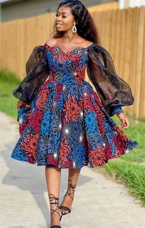 Trendy Ankara Short Gown Styles For Wives Mothers And Madames