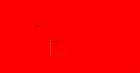 get mouse position using html css and javascript