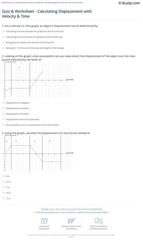 Position Vs Time Graph Worksheet With Answers