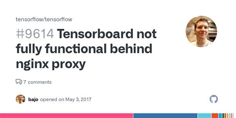 tensorboard not fully functional behind nginx proxy · issue 9614