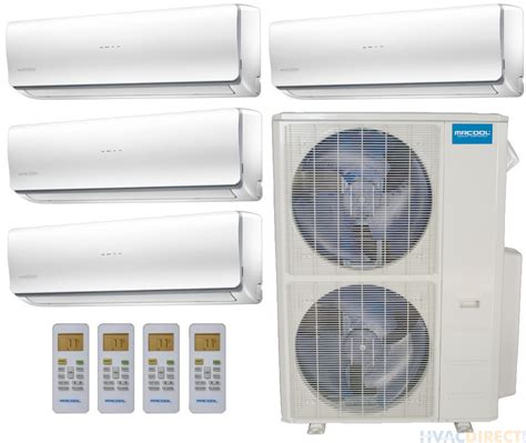 Mrcool Olympus 48 000 Btu Ductless Heat Pump Split System Quad Zone