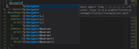 flutter vs code autocomplete re imports package with full path