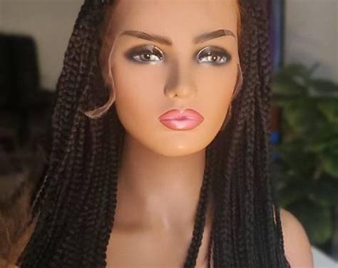 Knotless Box Braids Micro Twists Micro Braids Cornrow Wigs Etsy