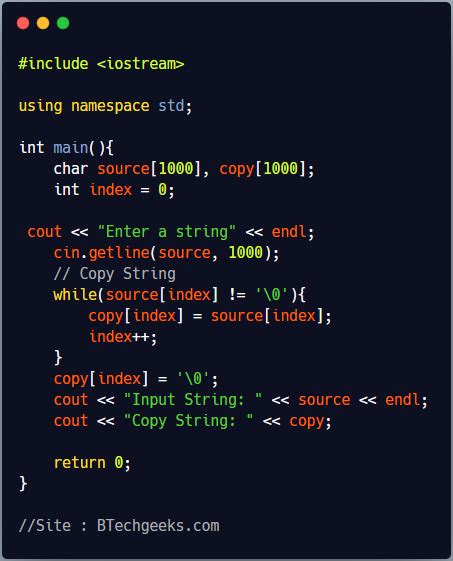 c program to copy string without using strcpy btech geeks hot sex picture