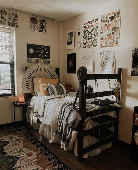 Cute Boho Dorm College Dorm Room Decor Dorm Room Inspiration Dorm