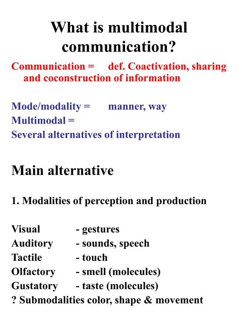 Ppt Multimodal Communication Powerpoint Presentation Free Download