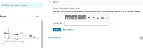 Solved Consider The Force Shown In Figure 1 Figure1 ﻿of