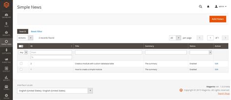 grid and form in magento 2 admin panel part 1