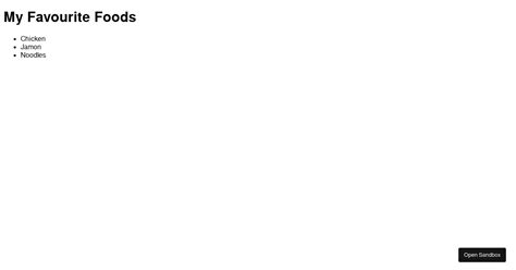 react components forked codesandbox