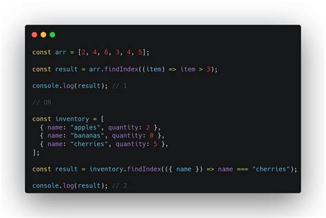 understanding the difference between find and findindex in