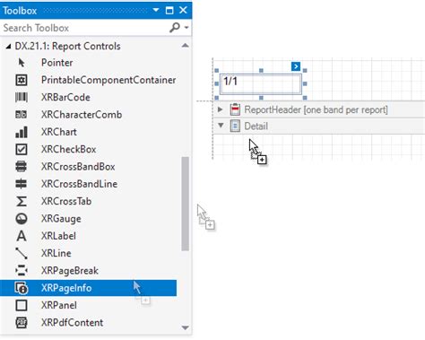 xrpageinfo class reporting devexpress documentation