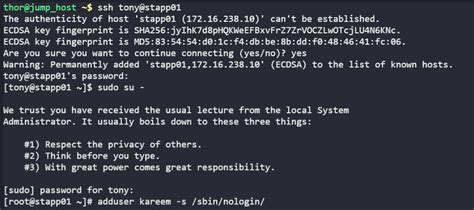 create a linux user with non interactive shell guide kodekloud