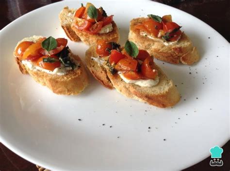Tostadas De Queso Y Tomate Fácil