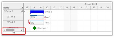 row header scrolling gantt chart daypilot documentation