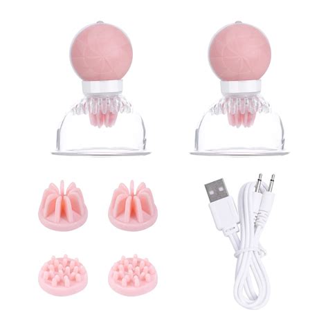 Nipple Toy Clamps Strong Sucking Stimulator Massage With 12 Vibrator