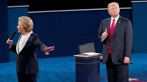 In Second Debate Donald Trump And Hillary Clinton Spar In Bitter