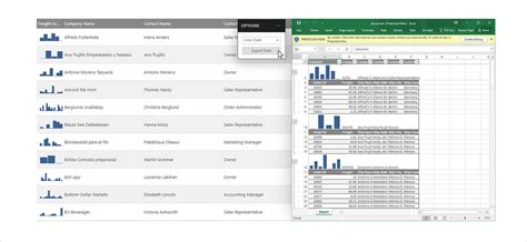 excel library component javascript html5 and jquery ignite ui