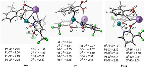 The Calculated Geometry Structures Of The Critical Transition States