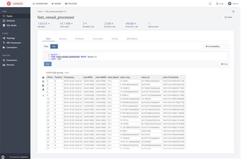 using lenses python to access streaming data in apache